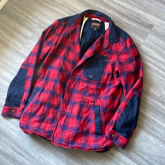 Pendleton | Jackets & Coats | Mens Red Plaid Pendleton Coat Jacket ...